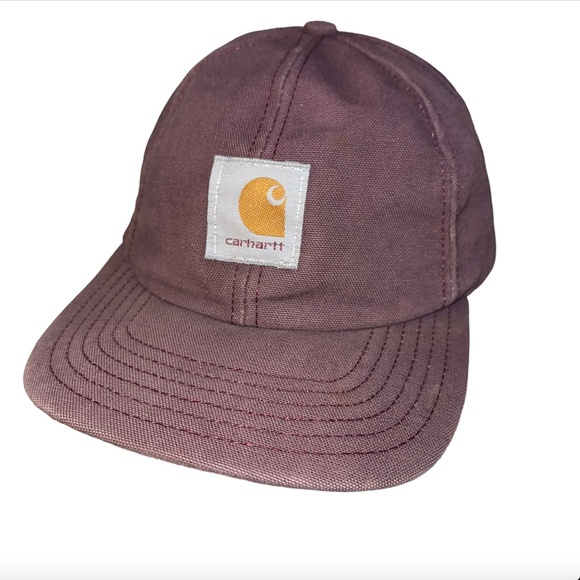 Carhartt | Accessories | Vintage 9s Carhartt Snapback Hat Cap Purple ...